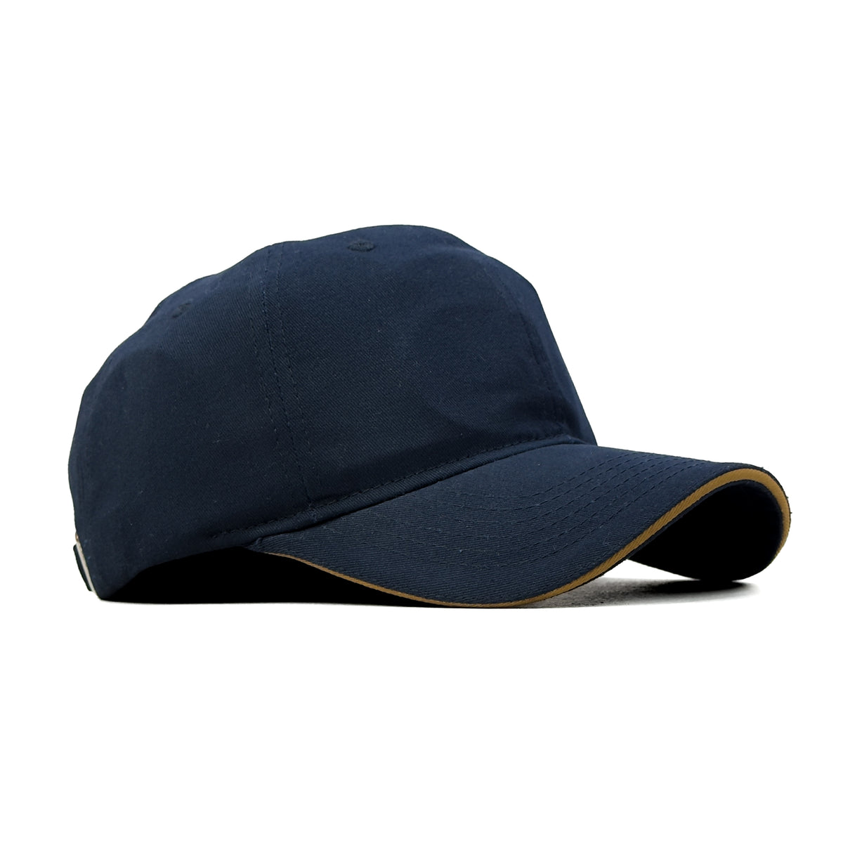 HEAD GEAR NAVY BLUE WITH BROWN SANDWICH CAP – Head Gear
